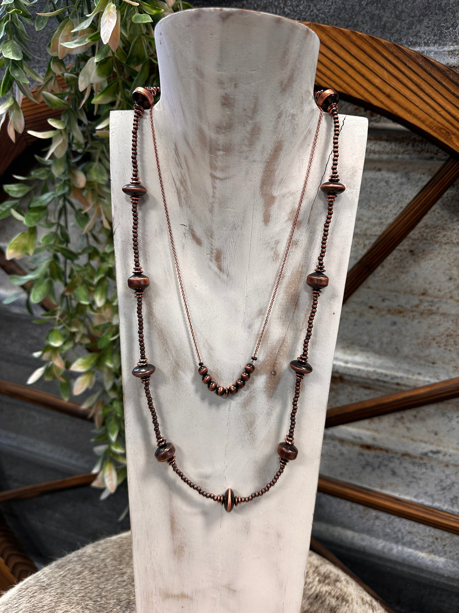 Copper Navajo Pearl Necklace – Oak Spring Bling