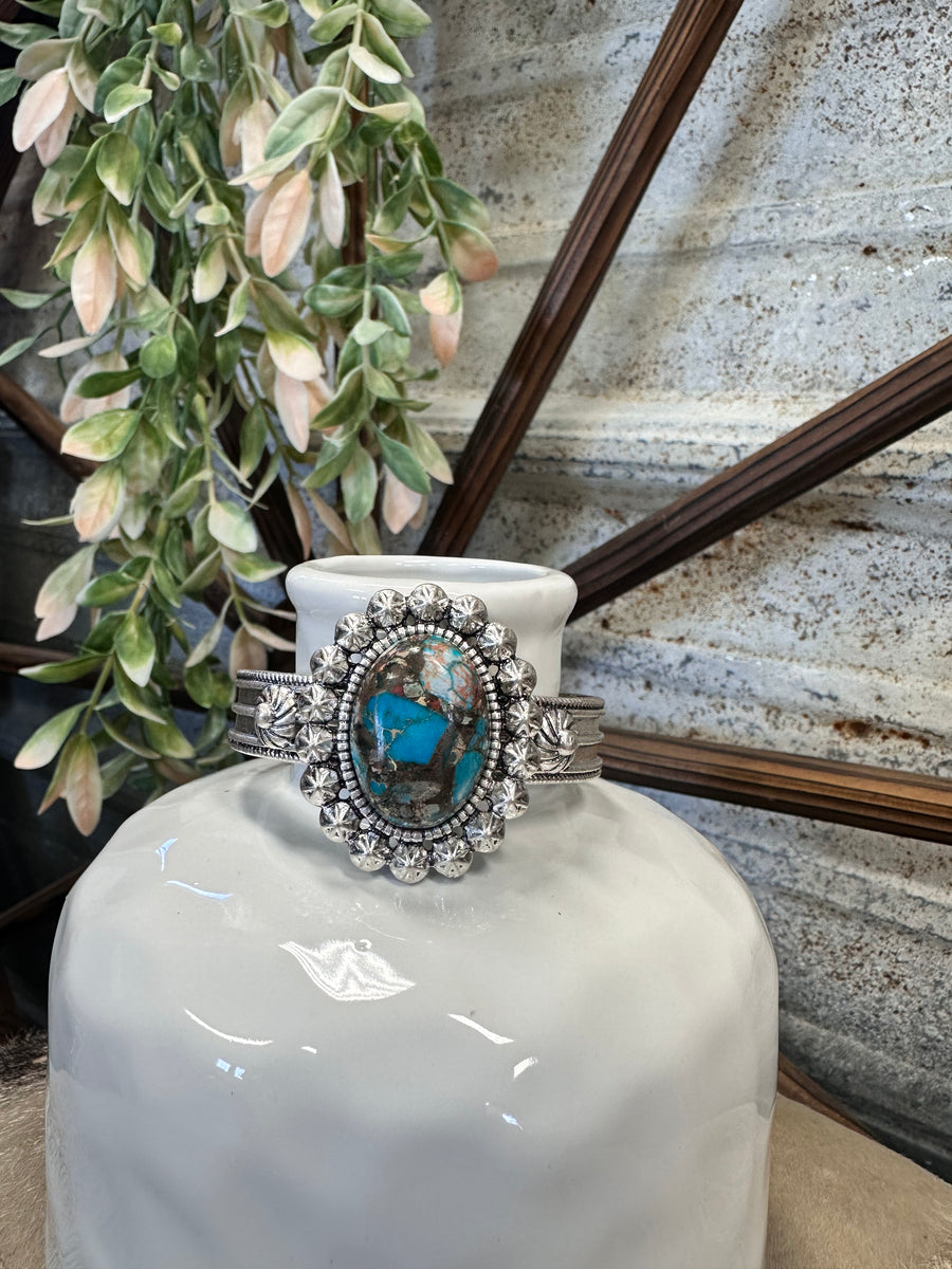 Turquoise Stone Bracelet – Oak Spring Bling